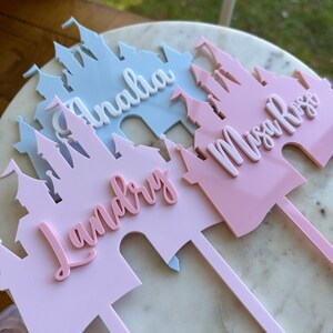 Personalized Princess Cake Topper | Princess Castle Cake Topper ...