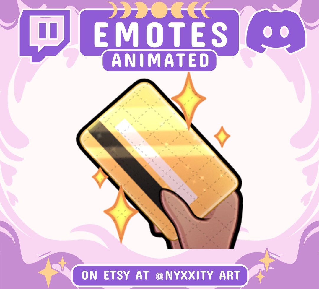 Animated Credit Card Meme Emote: Twitch/discord (digital Download) - Etsy