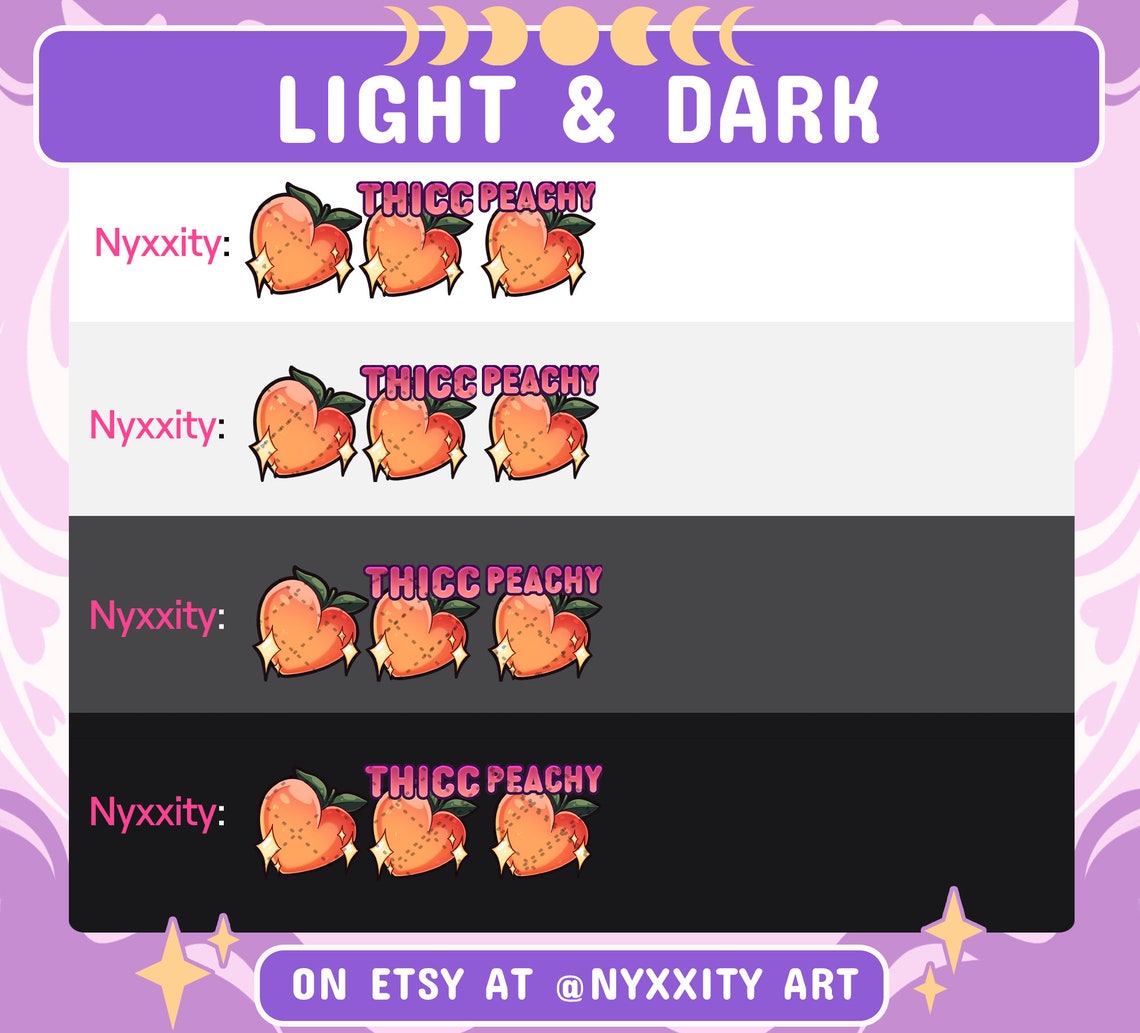 Peach Twitch Emote | Cute Peach Twitch Emote for Streamer Youtube and ...