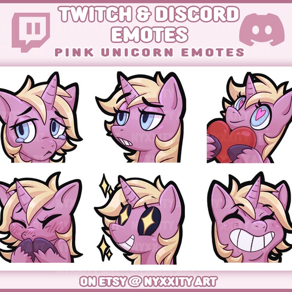 Pony Twitch Emotes - Etsy