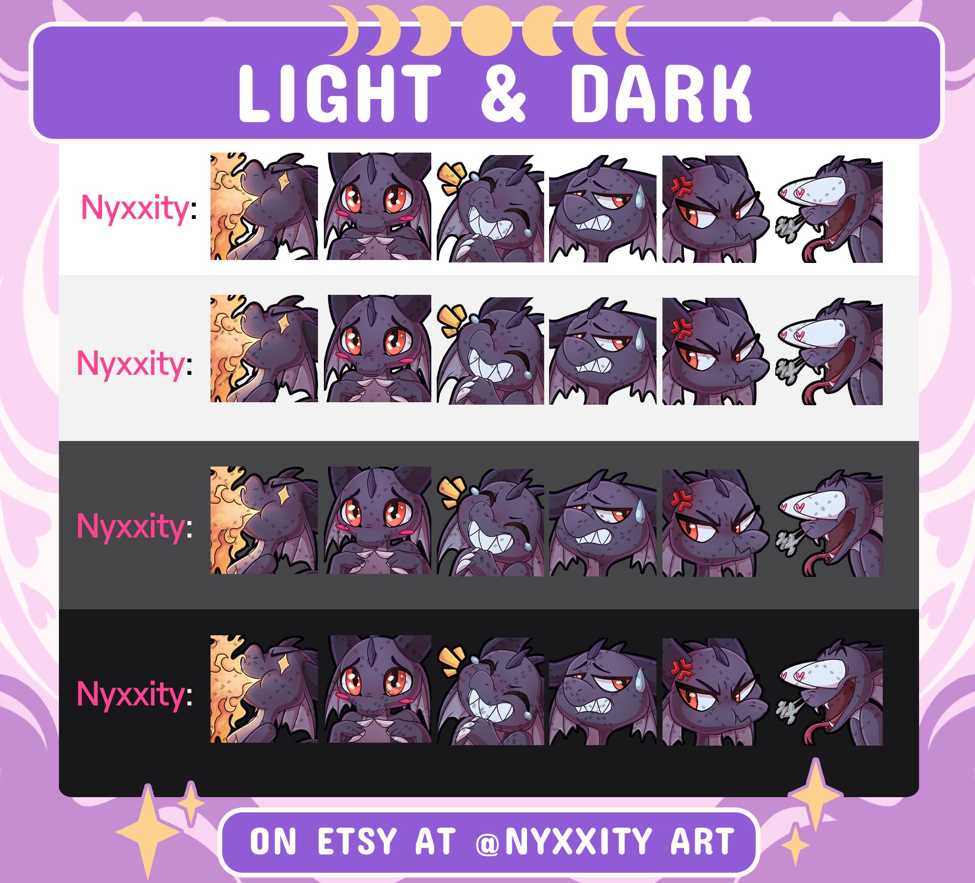 Dragon Twitch Emotes | Dnd Streamer Emoji Set (digital Download) - Etsy