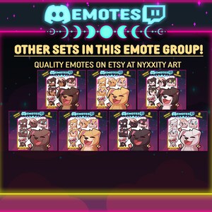 Black Puppy Dog Twitch and Discord Emotes 6 Kawaii Emojis - Etsy