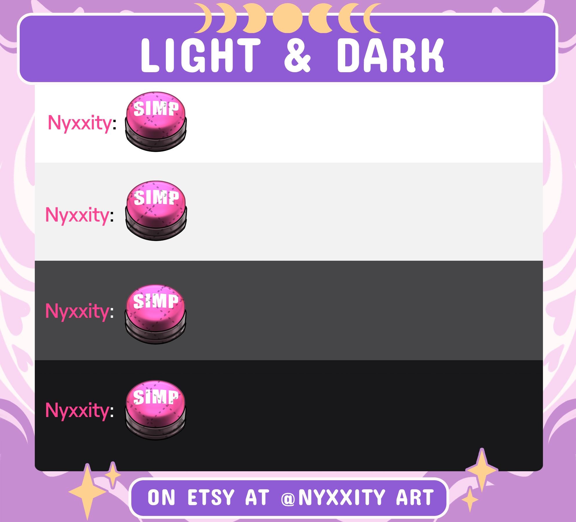 Animated & Static SIMP Button | Meme Emote for Chat and Stream ...