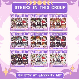 Orange Tabby Cat Twitch Emote Bundle Set #1| Cute Twitch Emote for ...