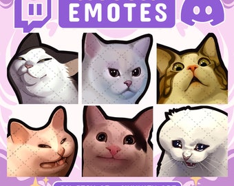 3 Pixel Art Cat Meme Emotes for Twitch & Discord Ready to Use - Etsy UK