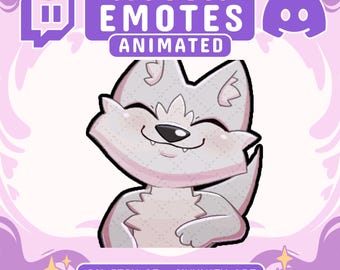 Animated Static Wolf Twitch Emotes Instant Download Cool Custom Emojis ...