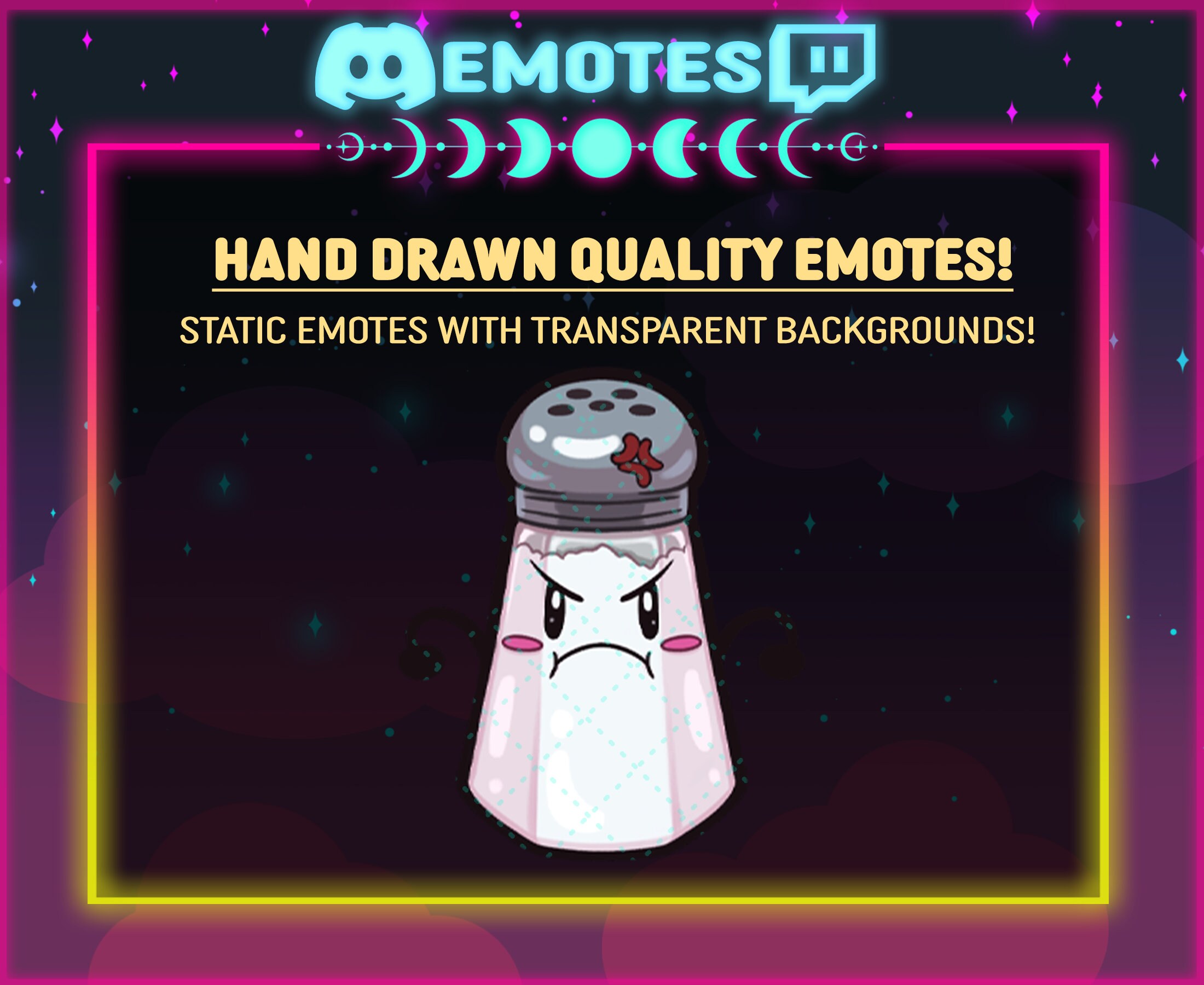 Angry Salt Twitch Emote Cute Emoji for Streamer Youtube and - Etsy
