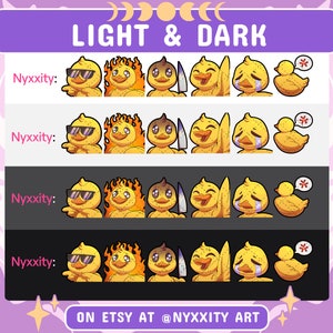 Ducky Twitch Emote Bundle Set #1| Cute Twitch Emote for Streamer ...