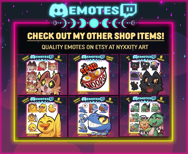Black Puppy Dog Twitch and Discord Emotes 6 Kawaii Emojis - Etsy