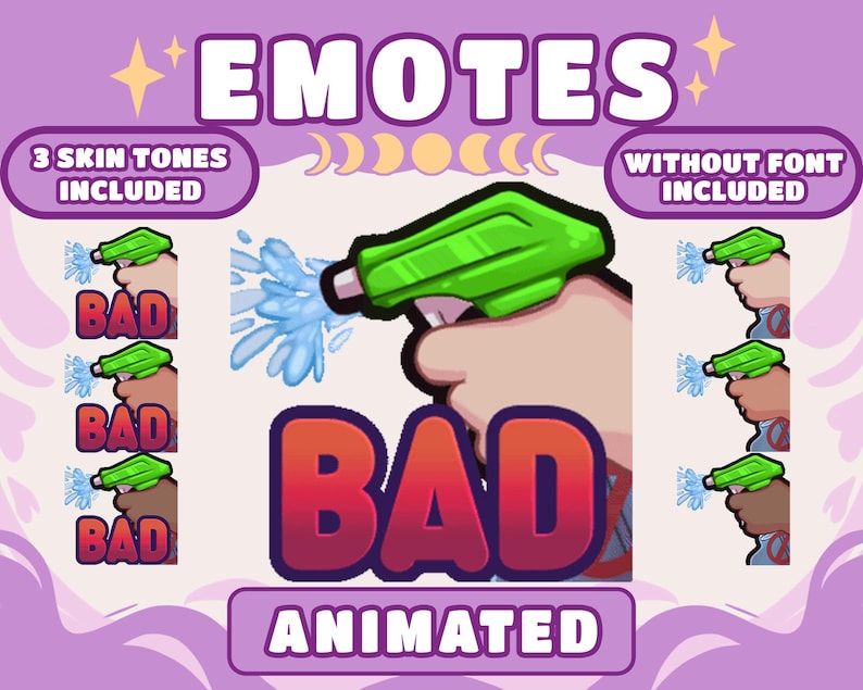 Animated Spray Bottle Twitch Emote: Funny Meme Emotes for Streamer ...