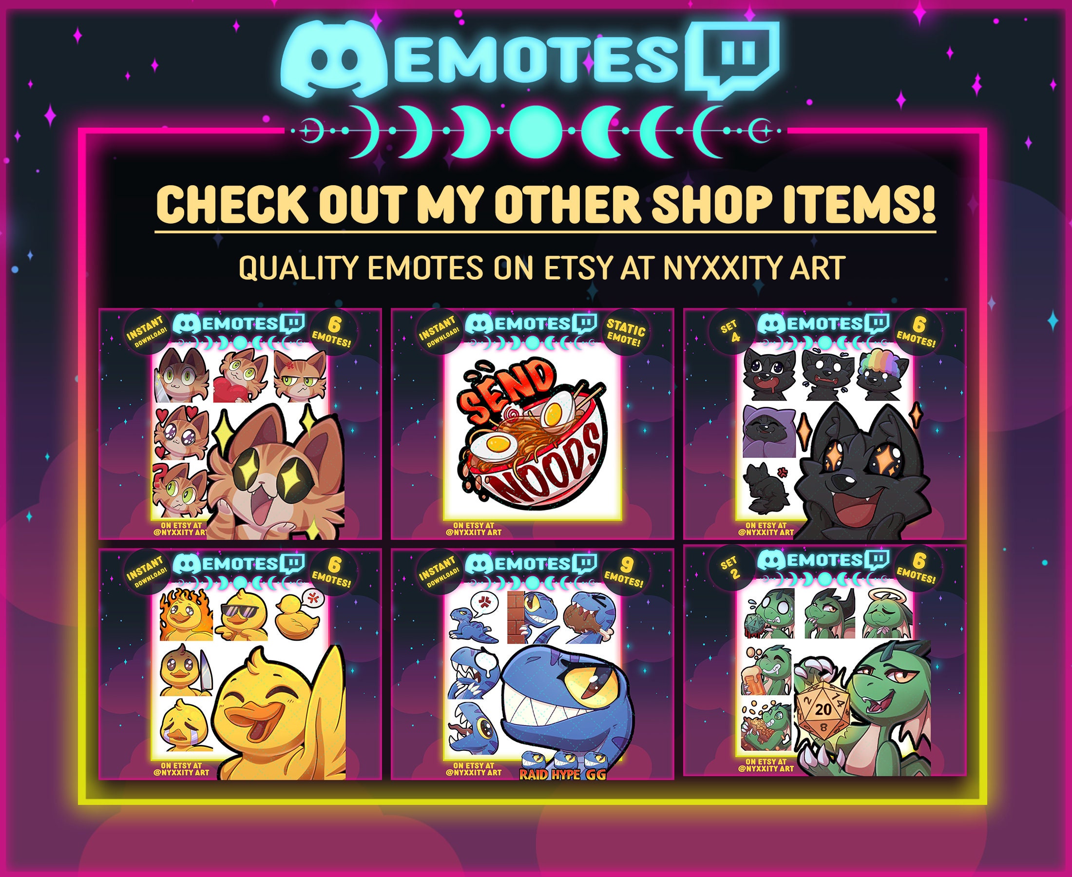 Blue Wolf Twitch and Discord Emotes 6 Cool Emojis for - Etsy