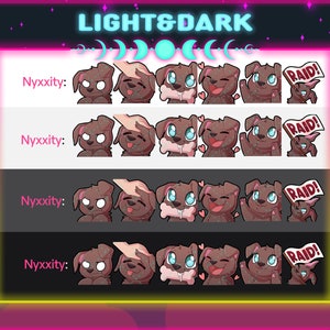 Chocolate Puppy Dog Twitch and Discord Emotes 6 Kawaii - Etsy