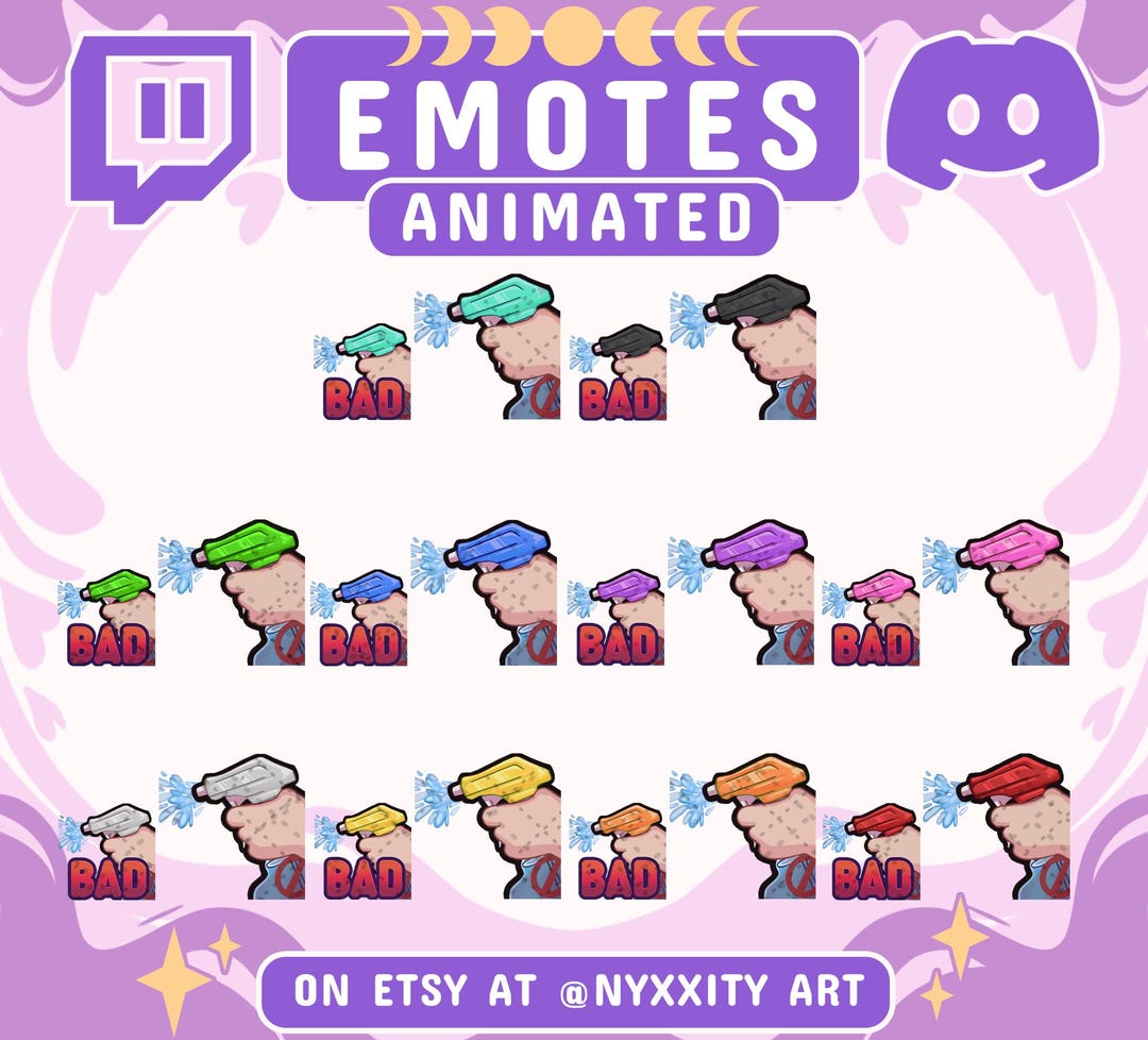Animated & Static BAD Spray Bottle Twitch Emote | Meme Emote for Chat ...