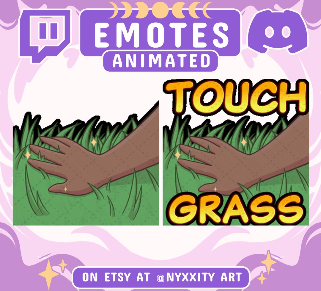 Animated Touch Grass Twitch Emote: Funny Meme (digital Download) - Etsy