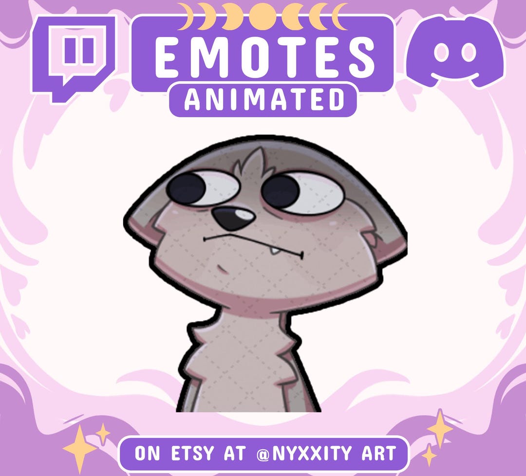 Animated Wolf Twitch Emotes: Custom Streamer Emojis (digital Download ...
