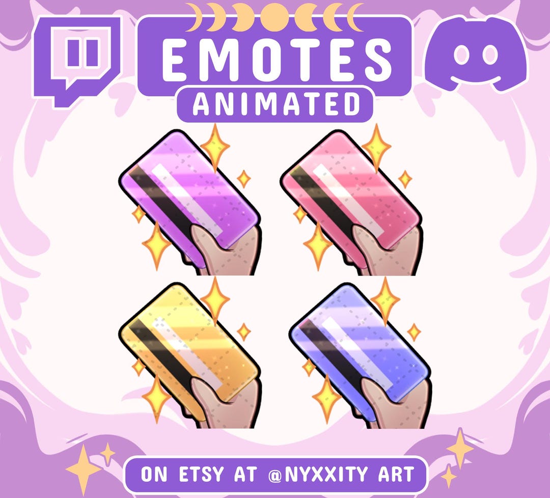 Animated Credit Card Emote: Meme Emoji for Twitch/discord (digital File ...