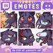 Dragon Twitch and Discord Emotes Set 1 Black 6 Cool Dnd Emojis for ...