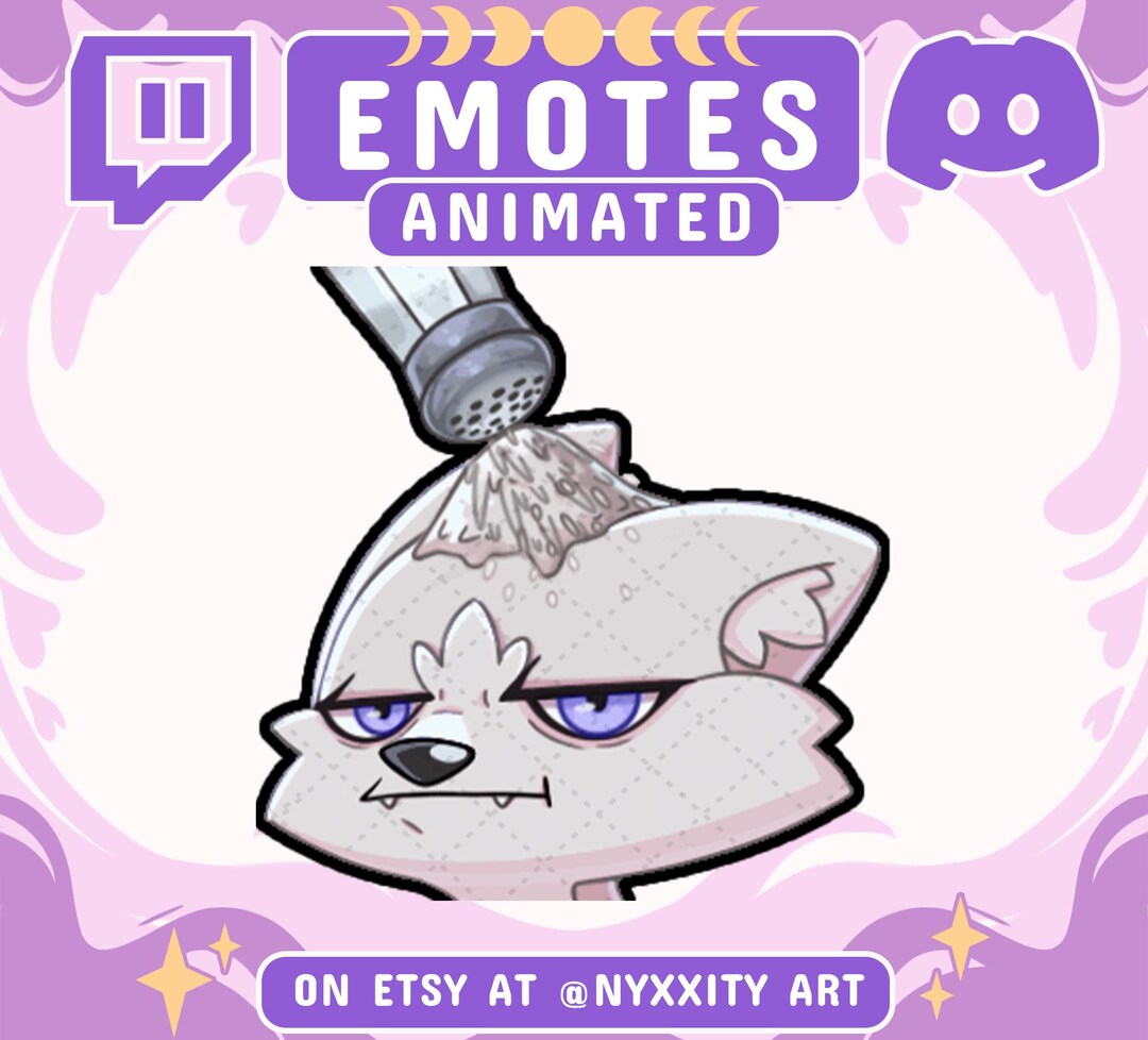 Animated Wolf Twitch Emotes: Custom Streamer Emojis (digital Download ...