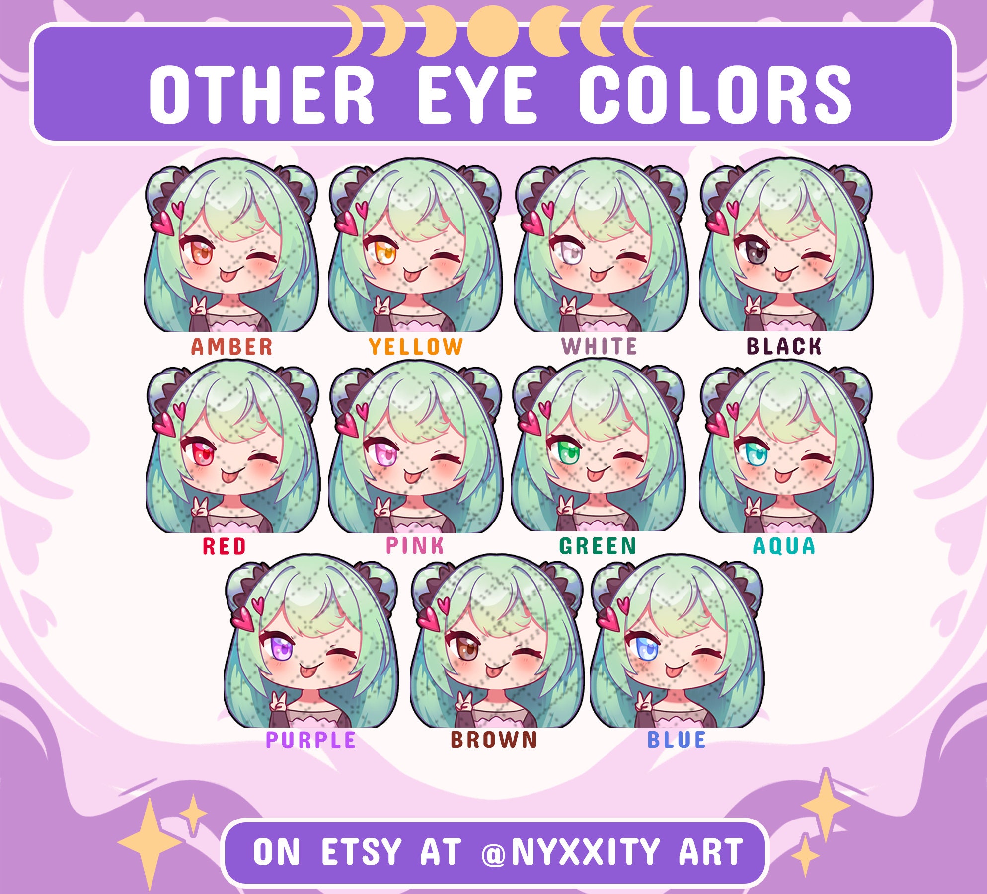 Twitch Emotes - Girl Emotes for Twitch, Cute Girl Twitch Emote Bundle ...