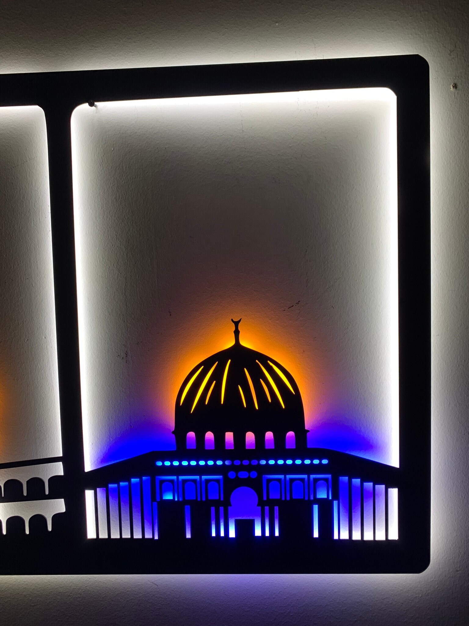 3 Holy Mosques Kaaba Masjid Aqsa Masjid Nabawi Led Lighted - Etsy Canada