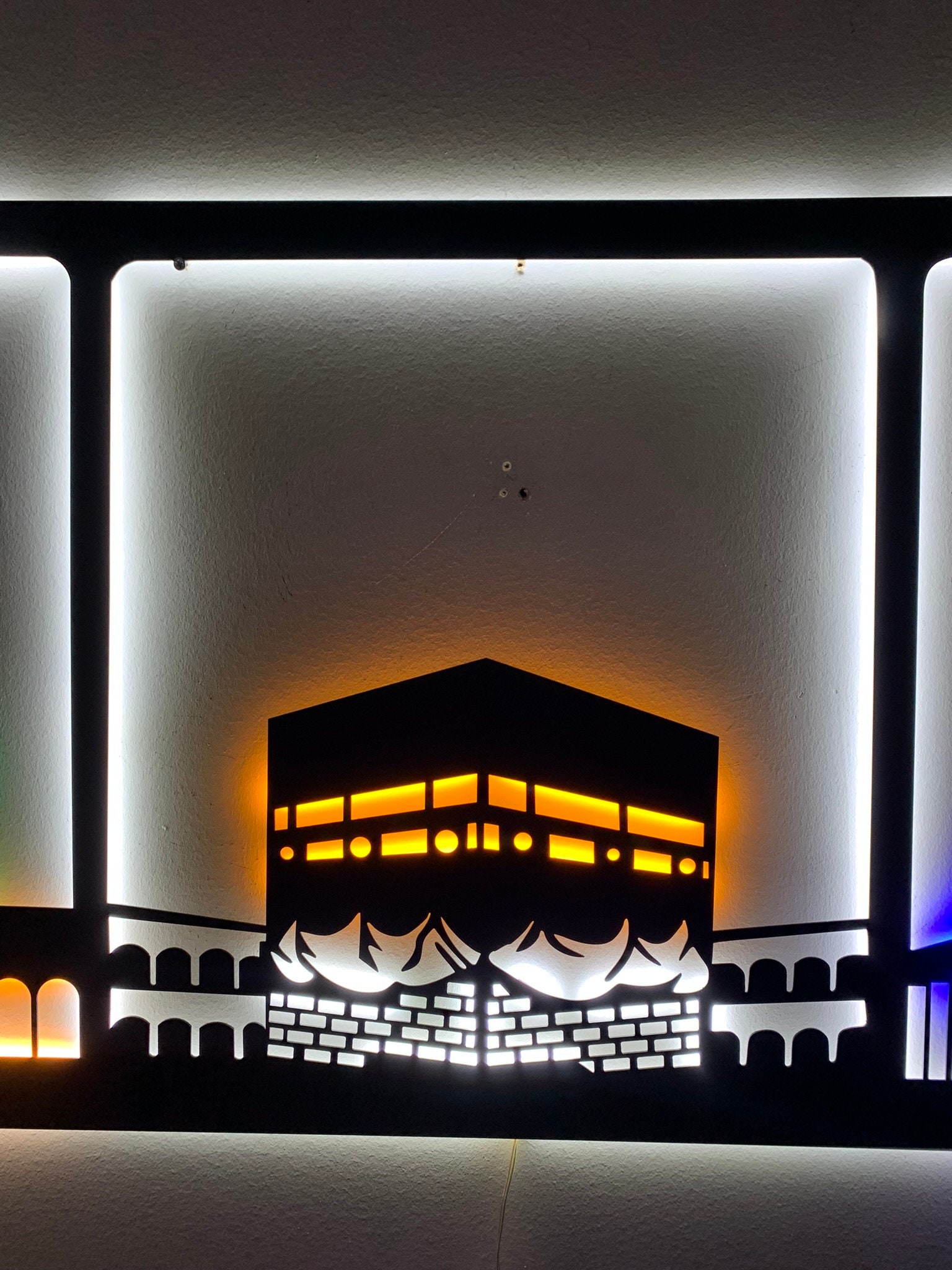 3 Holy Mosques Kaaba Masjid Aqsa Masjid Nabawi Led Lighted - Etsy Canada