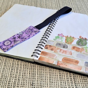 Stretchmarks Fabric Bookmarks That Stretch Around Book | Etsy