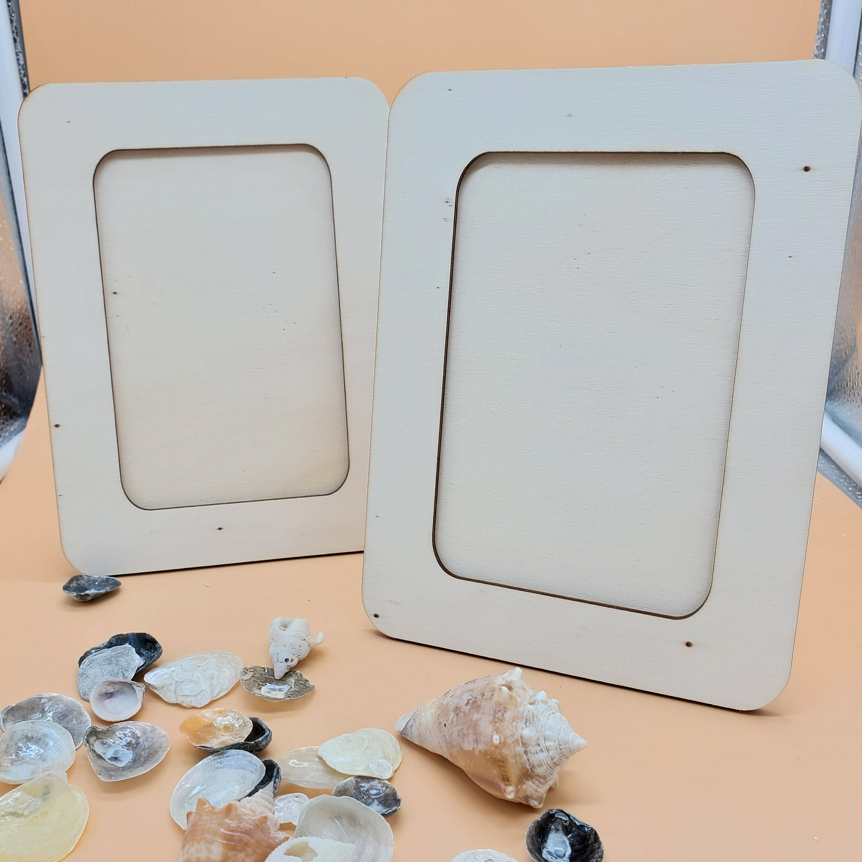 Seashell Frame Kit for Kids Summer Family Activity Beach DIY Rainy Day ...