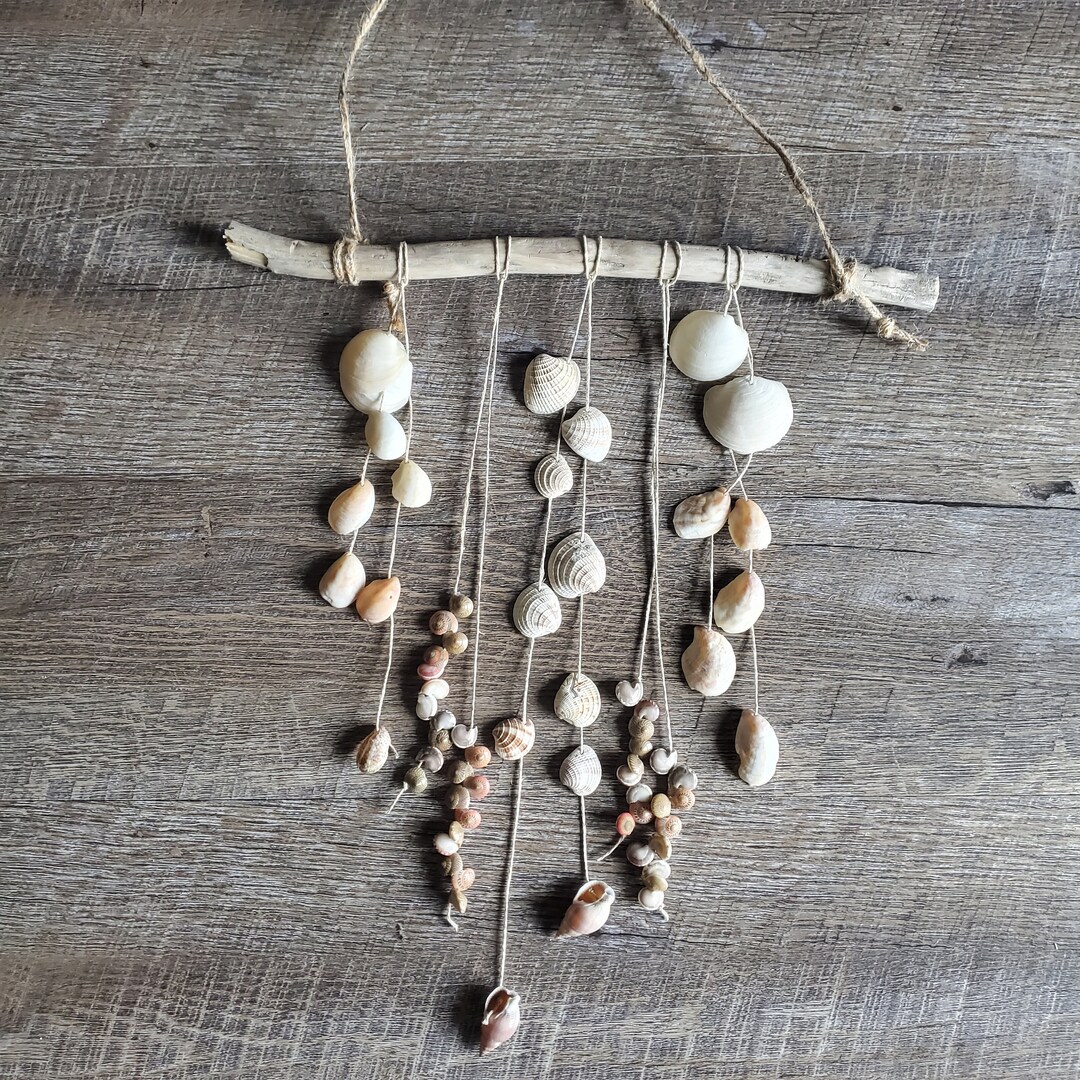 Boho Beach Décor Seashell Art Beach Theme Gift Seashell Wind - Etsy