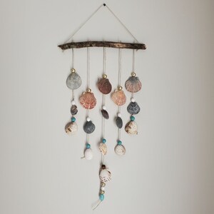 Boho Beach Décor Seashell Art Beach Theme Gift Seashell Wind Chime ...