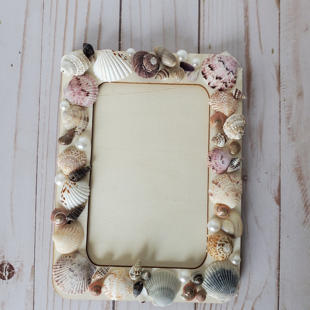 Seashell Frame Kit for Kids Summer Family Activity Beach DIY Rainy Day ...