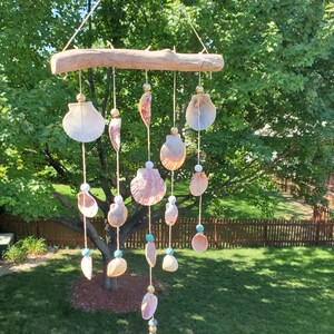 Boho Beach Décor Seashell Art Beach Theme Gift Seashell Wind Chime ...