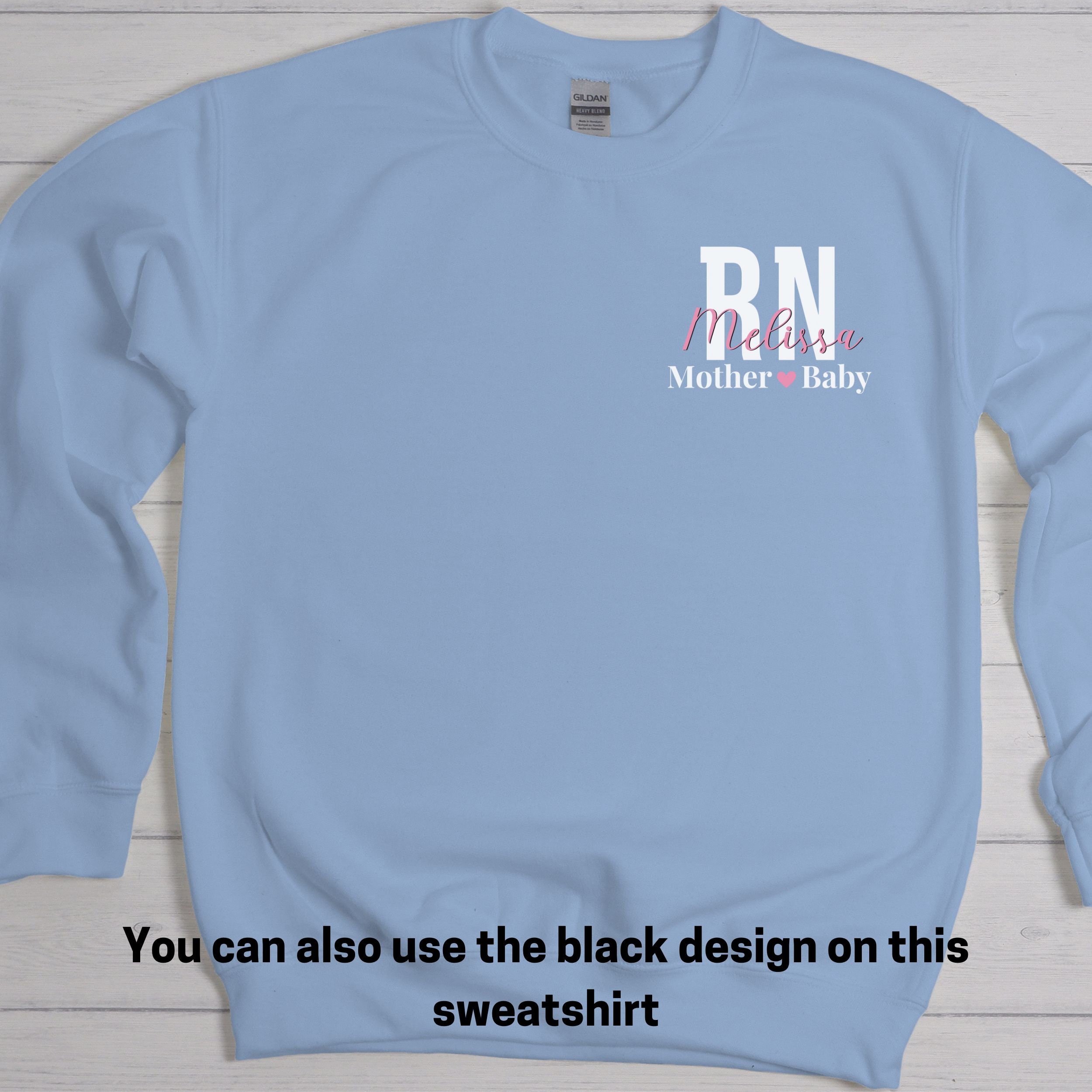 Personalized Mother Baby Nurse Sweatshirt, Postpartum Nurse Gifts ...