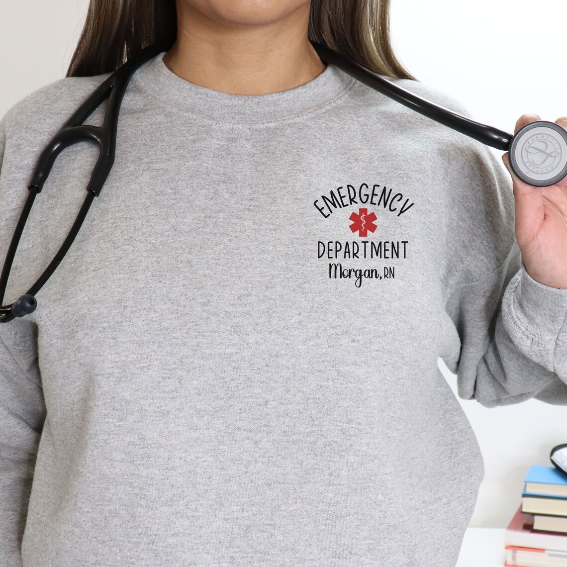 Personalized Emergency Department Sweatshirt, Emergency Room Tech Gift ...