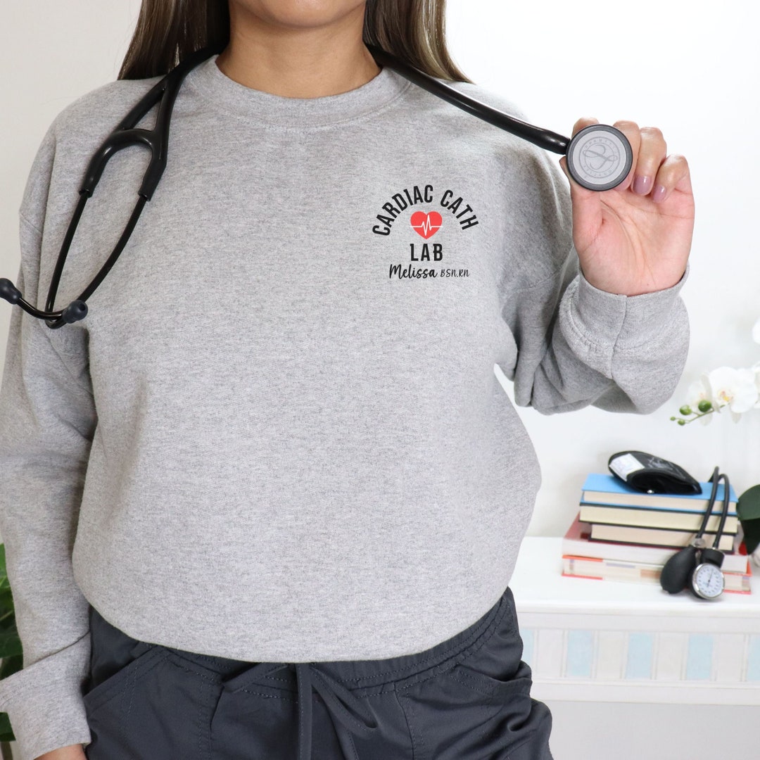 Personalized Cath Lab Shirt, Cath Lab Nurse Sweatshirt, Cath Lab Gift ...