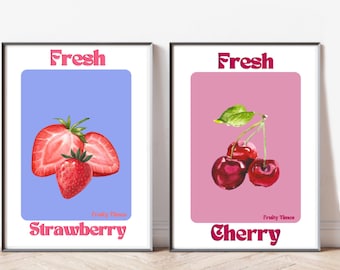 Strawberry Watercolor [DIGITAL PRINT] - Etsy