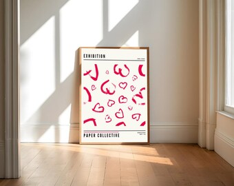 Blue Watercolor Digital Heart Print - Etsy