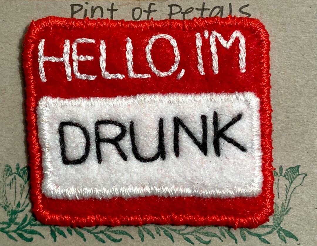 Hello Im Drunk Name Tag Magnet - Etsy