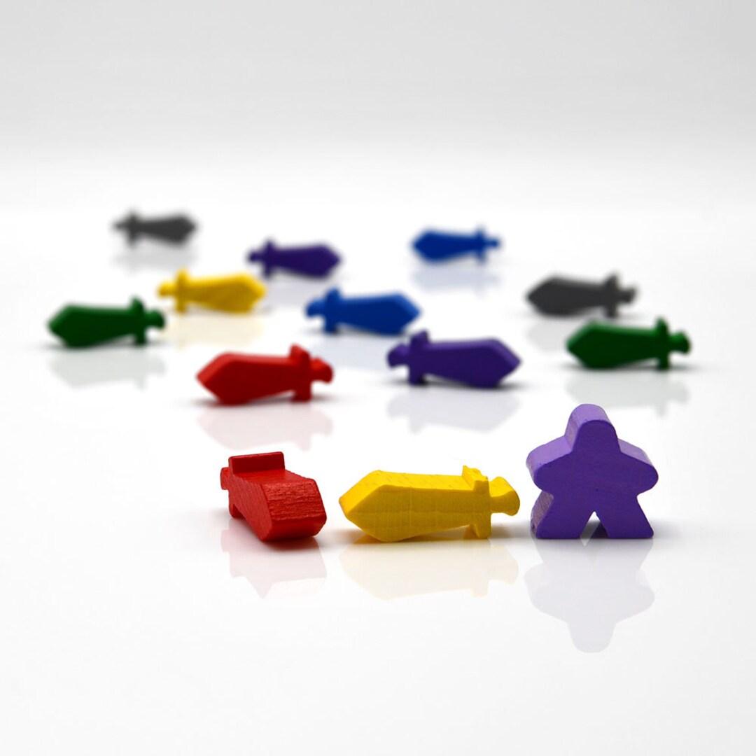 Sword / Blade / Saber 9x24x8mm 6 Colors Wooden Token to Board Games - Etsy