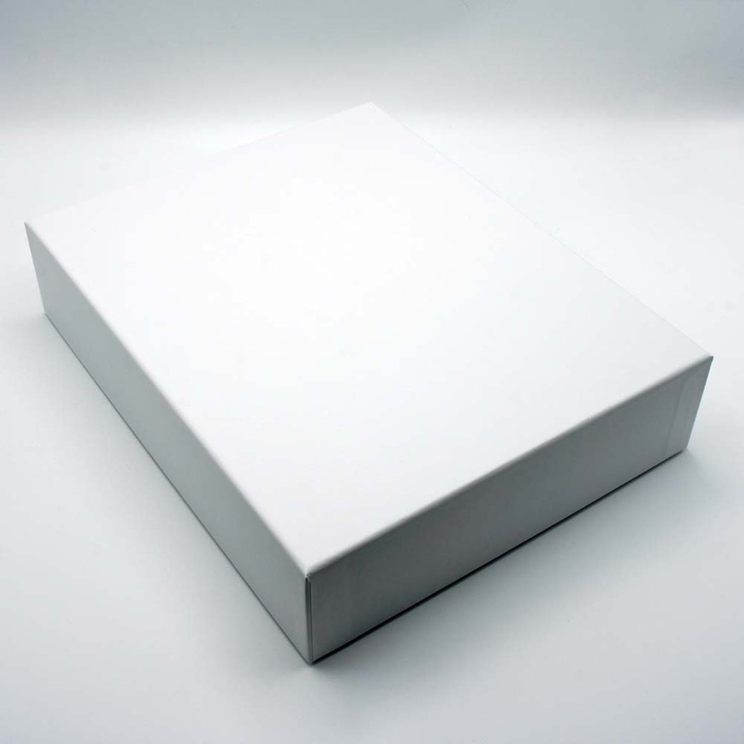 Large A4 Heavy White Game Box 2.7'' Deep Glossy/matte - Etsy