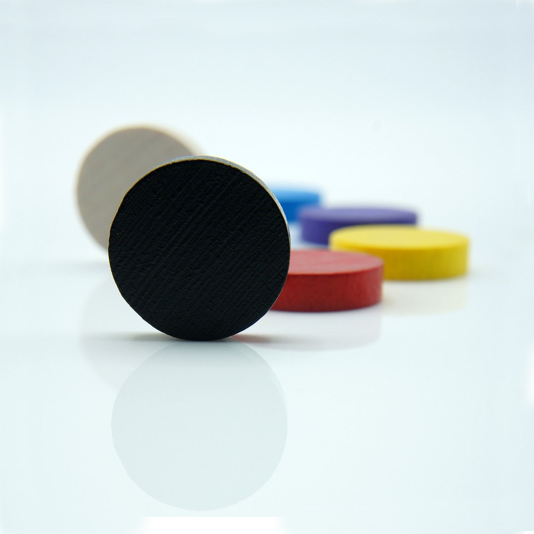 20x5mm Big DISC 3 [30 Colors] Wooden Token to Board Games - Etsy