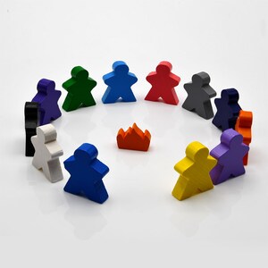 Meeple-big 40x30mm [18 Colors] Wooden Token to Board Games - Etsy
