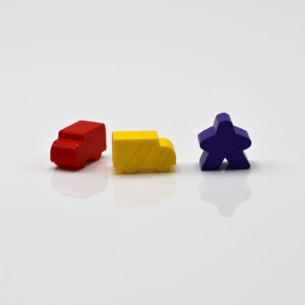 Truck 21x12x10mm [20 Colors] Wooden Token to Board Games - Etsy