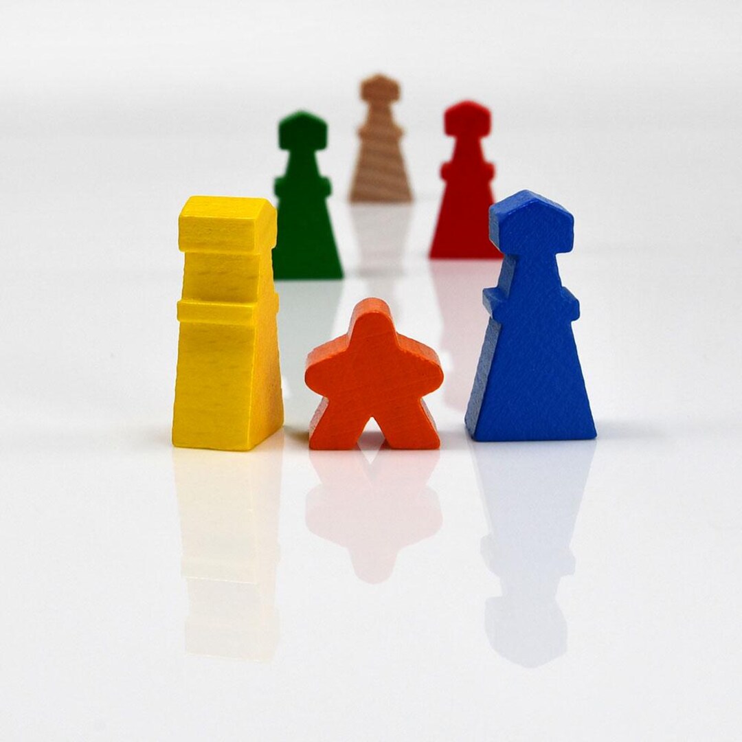 Wooden Lighthouse/oil Rig 14x30mm [8 Colors] Wooden Token to Board ...