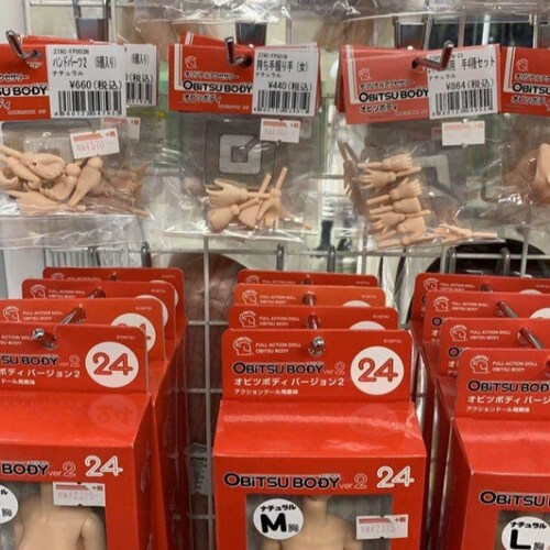 Obitsu 22cm Doll Body SBH-M White Skin - Etsy