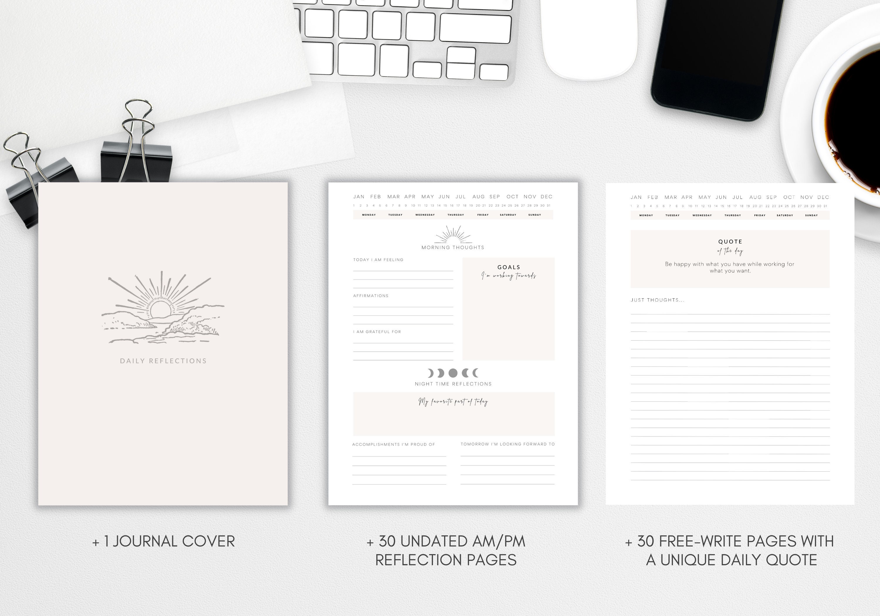 30 Day Reflection Journal Start Healing Today - Etsy