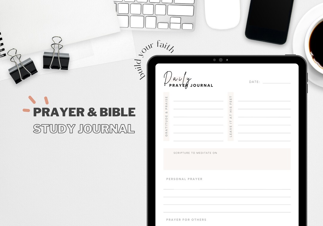 Daily Prayer Journal + Bible Study | Grow Your Faith - Etsy