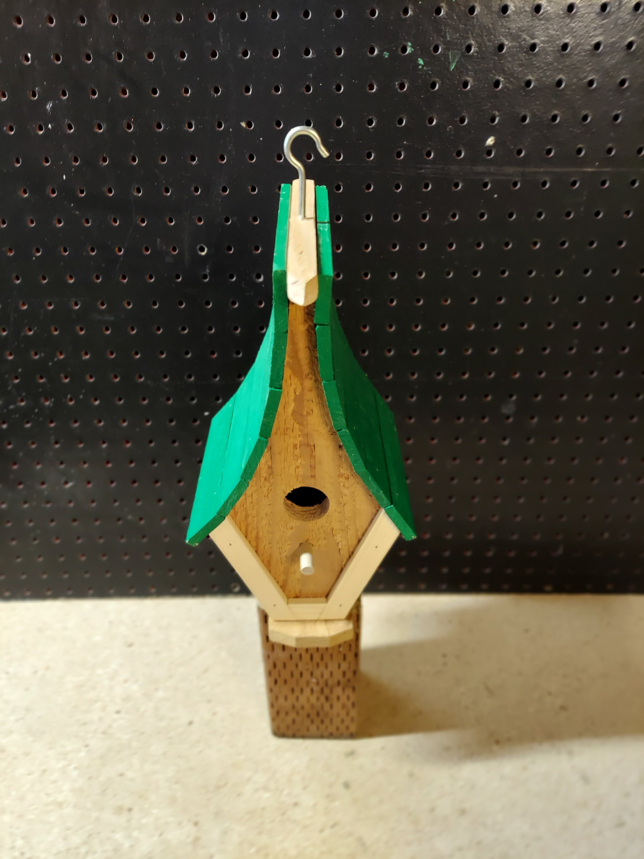 Whimsical Cedar & Lath Hanging Birdhouse - Easy Clean Out - All Our ...