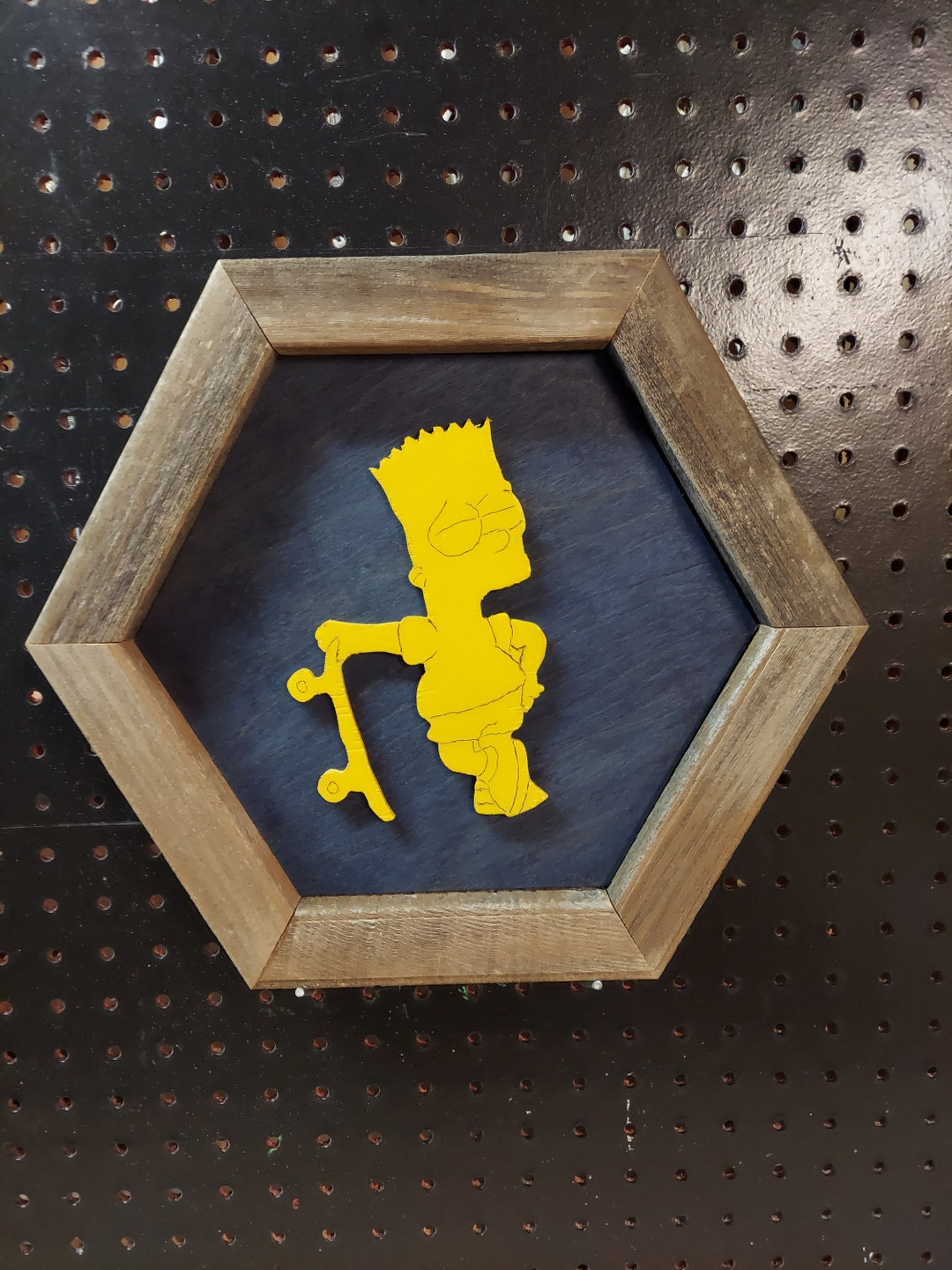 Reclaimed Wood - Bart Simpson Wall Hanging (115) -all Our Creations Are ...