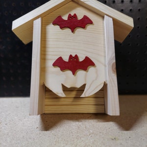Hand Made All Pine Bat House - Bat Haven - Single Chamber - Easily Hung ...