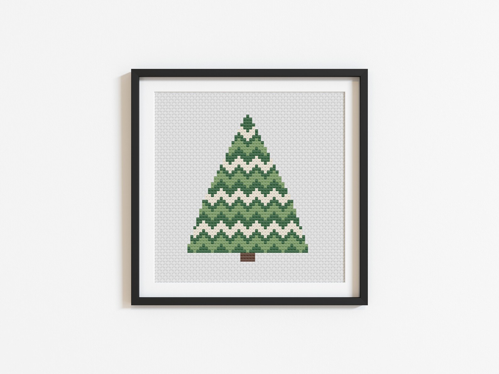 4 Christmas Trees Cross Stitch Pattern | Winter Cross Stitch | Modern ...